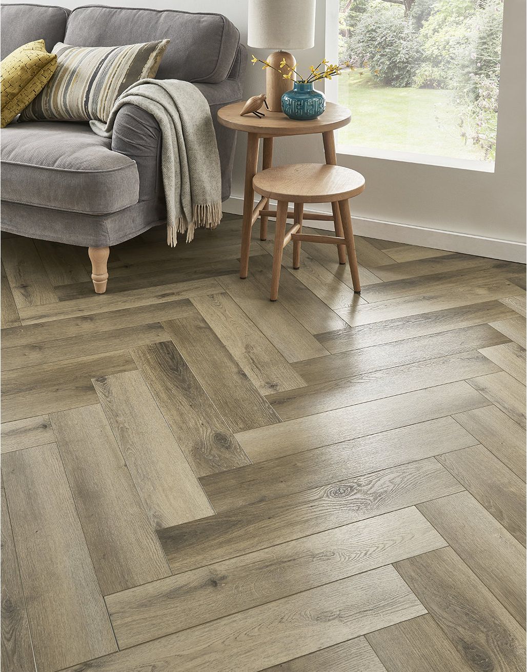 EvoCore Premium Herringbone - Natural English Oak | Direct Wood Flooring